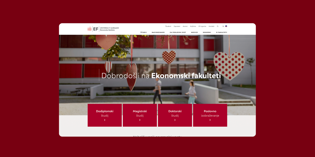 The new website of the School of Economics and Business, University of ...